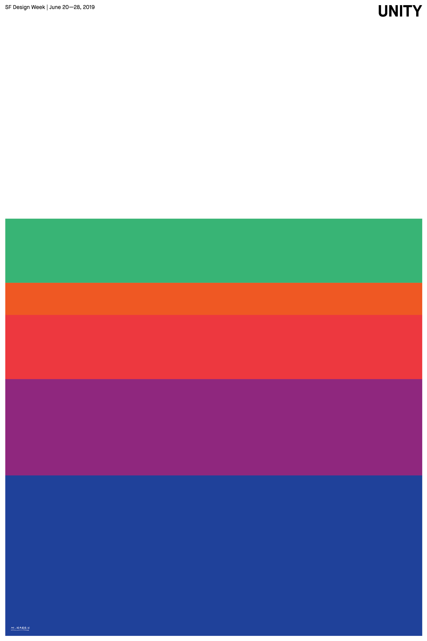 Celebrating Unity. Poster#3 by Matt Harris